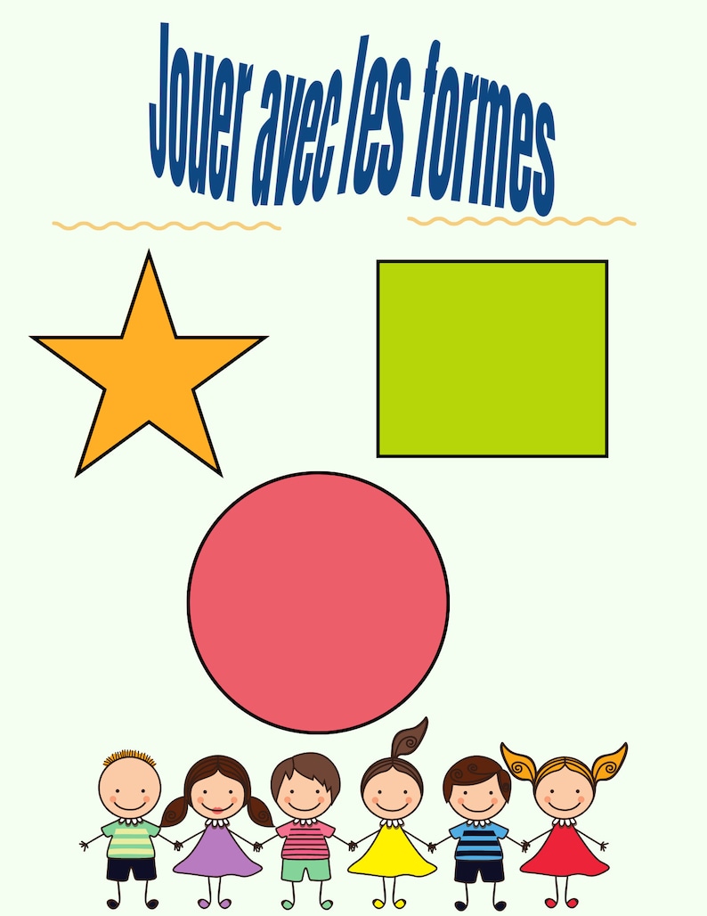 Maternelle - Préscolaire - on Joue Avec Les Formes - Pages D'activités ...