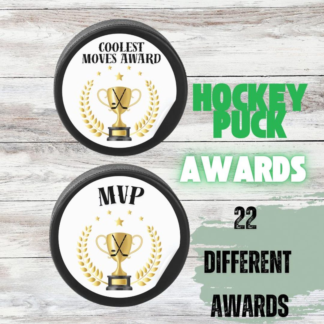 Hockey Puck Sticker Package - Hockey Award Stickers - Player of the ...