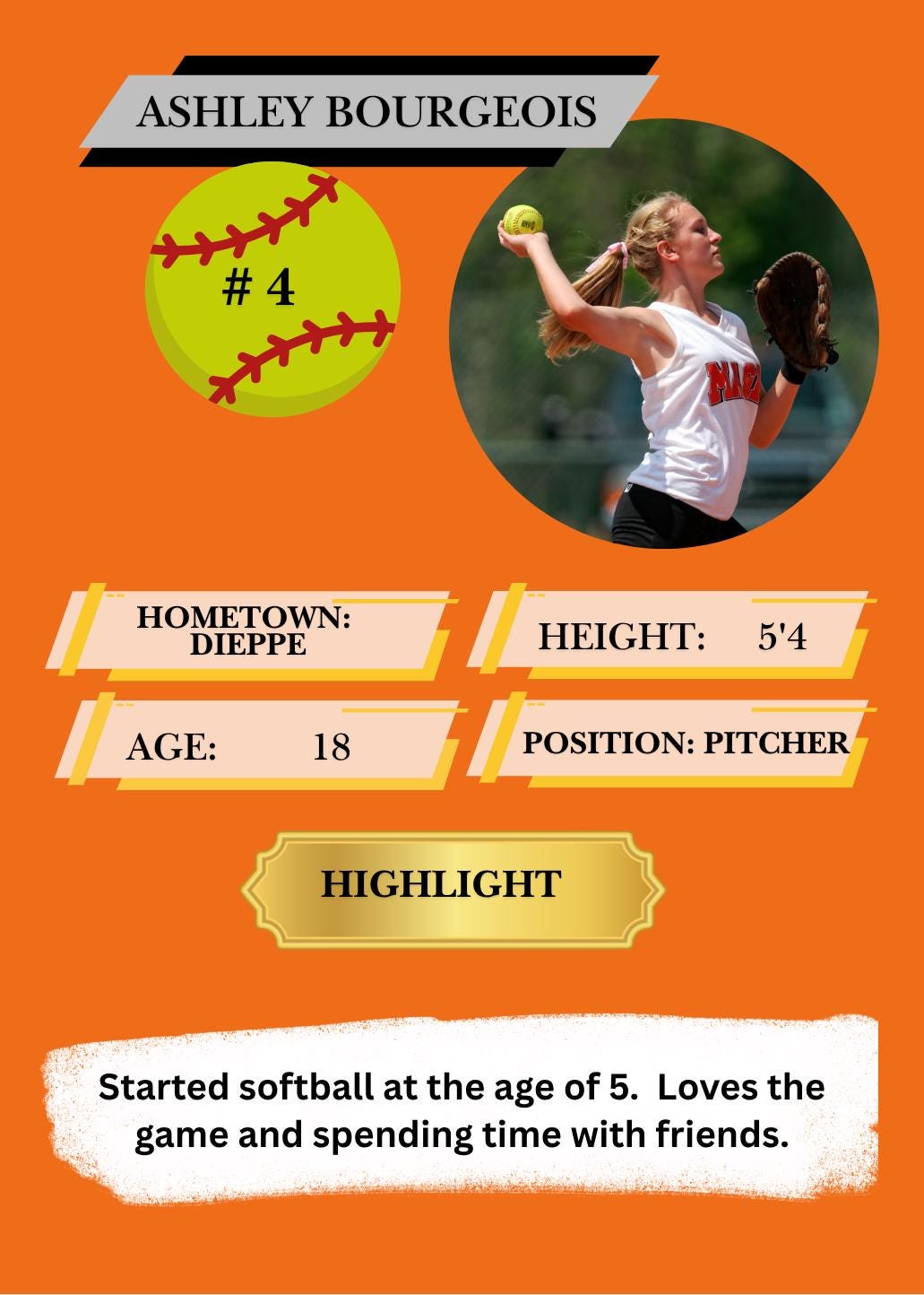 Personalized Softball Trading Cards - Printable - Custom Made Softball ...
