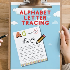 Alphabet Letter Tracing Teachers Preschool Kindergarten Daycare ...