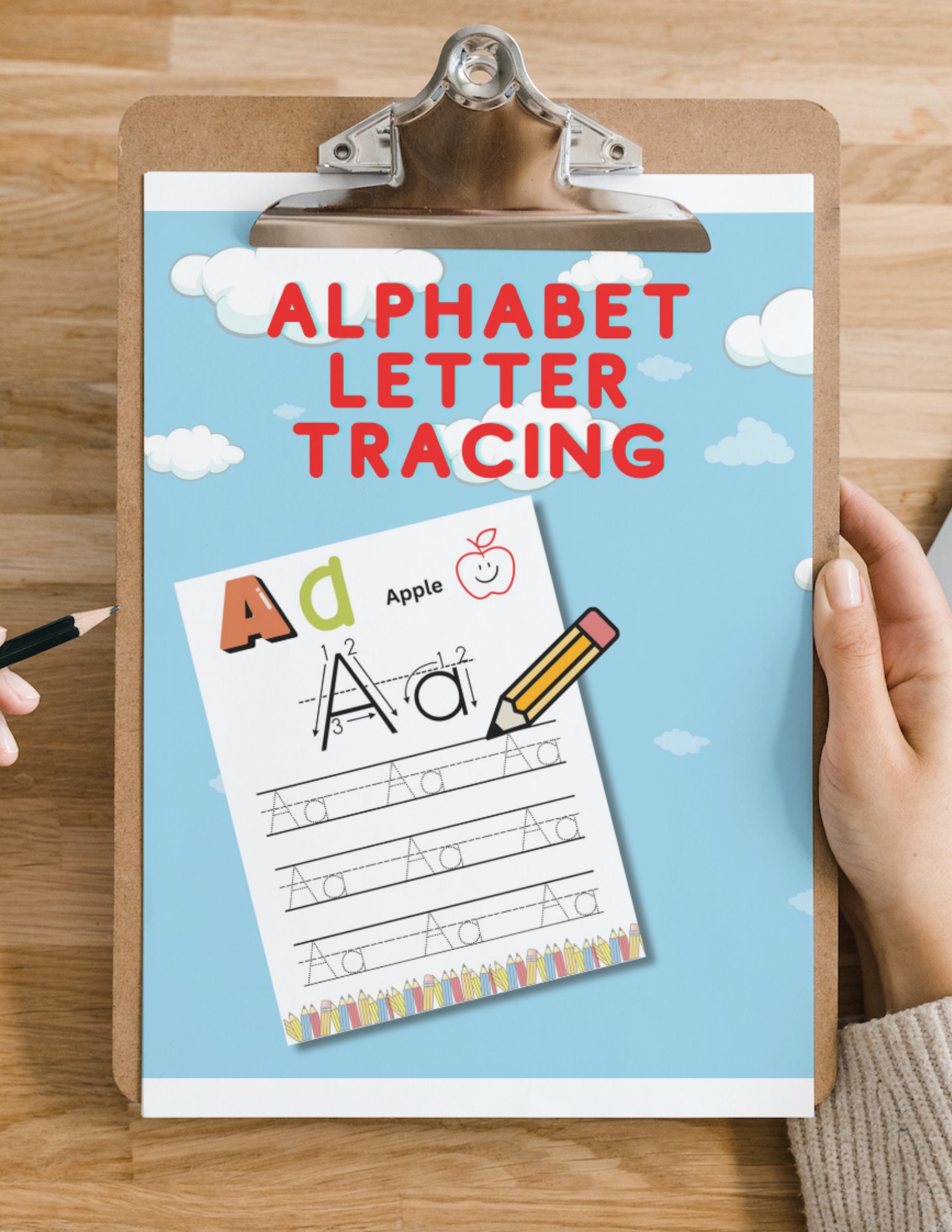 Alphabet Letter Tracing Teachers Preschool Kindergarten Daycare ...