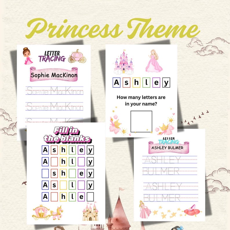 Personalized Name Tracing Worksheet: Preschool Handwriting Practice ...