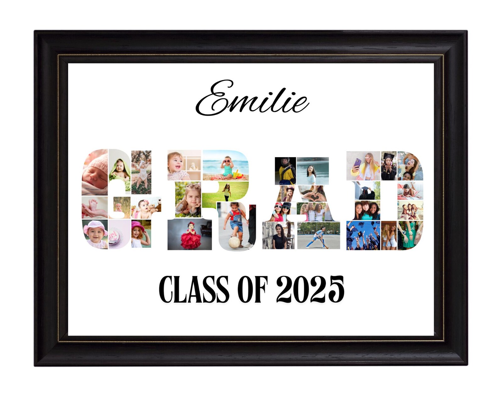 Custom Graduation Photo Collage - Printable - Personalized Graduation ...