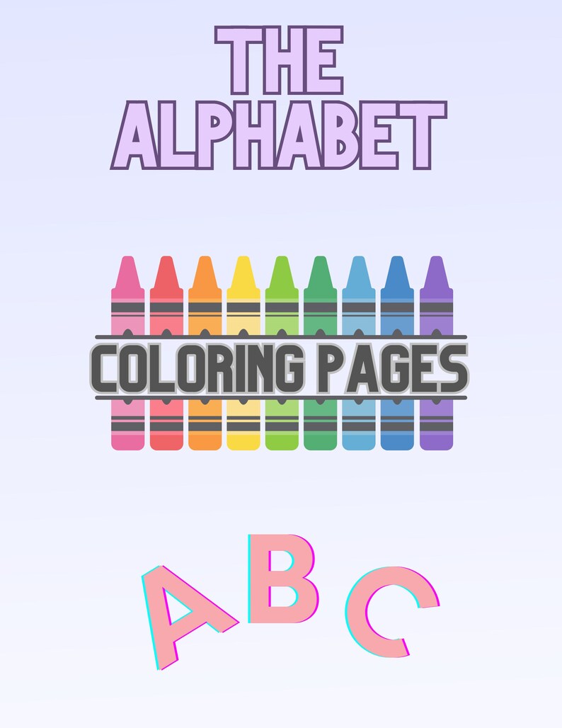 The Alphabet Coloring Pages - 27 PRINTABLE Pages - Preschool Coloring ...
