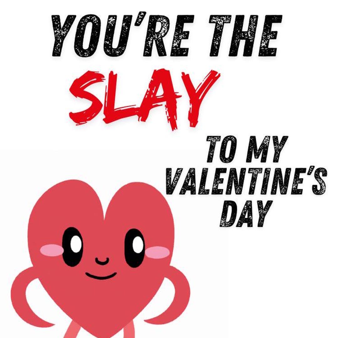 Tween Kids Valentine's Day Card - Bruh - Sigma - Rizzler - Printable ...