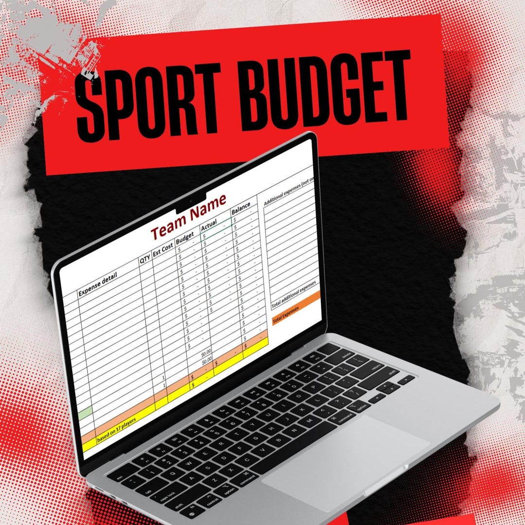 Sports Team Budget Template / Excel & Google Sheets / Track Team ...