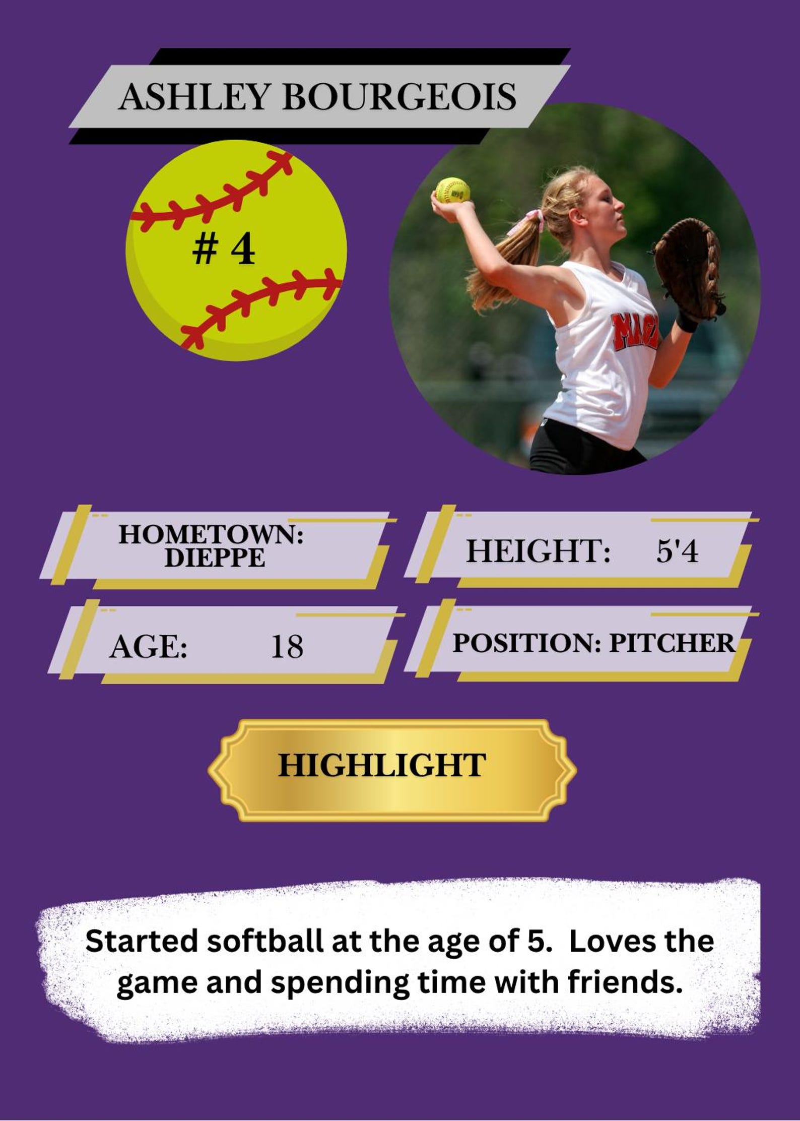 Personalized Softball Trading Cards - Printable - Custom Made Softball ...
