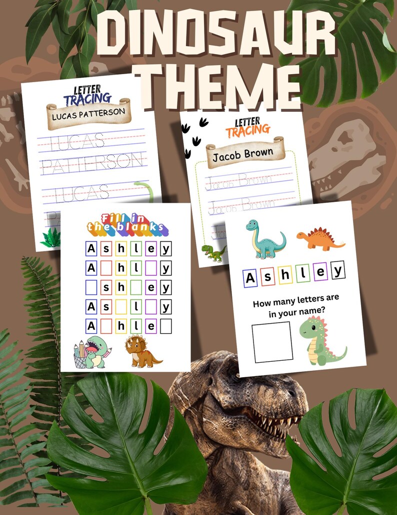 Personalized Name Tracing Worksheet – Custom Preschool Printable ...