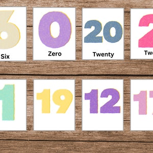Number Flashcards Homeschool Printables - Etsy