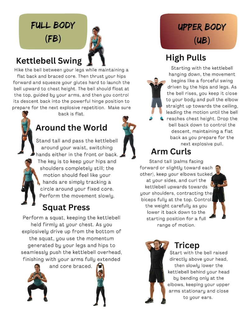 30-day Kettlebell Swing Challenge | Printable Workout Plan (digital ...
