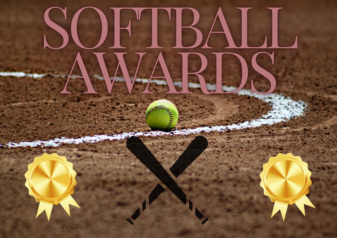 Softball Team Certificats, End of Season Awards - Etsy