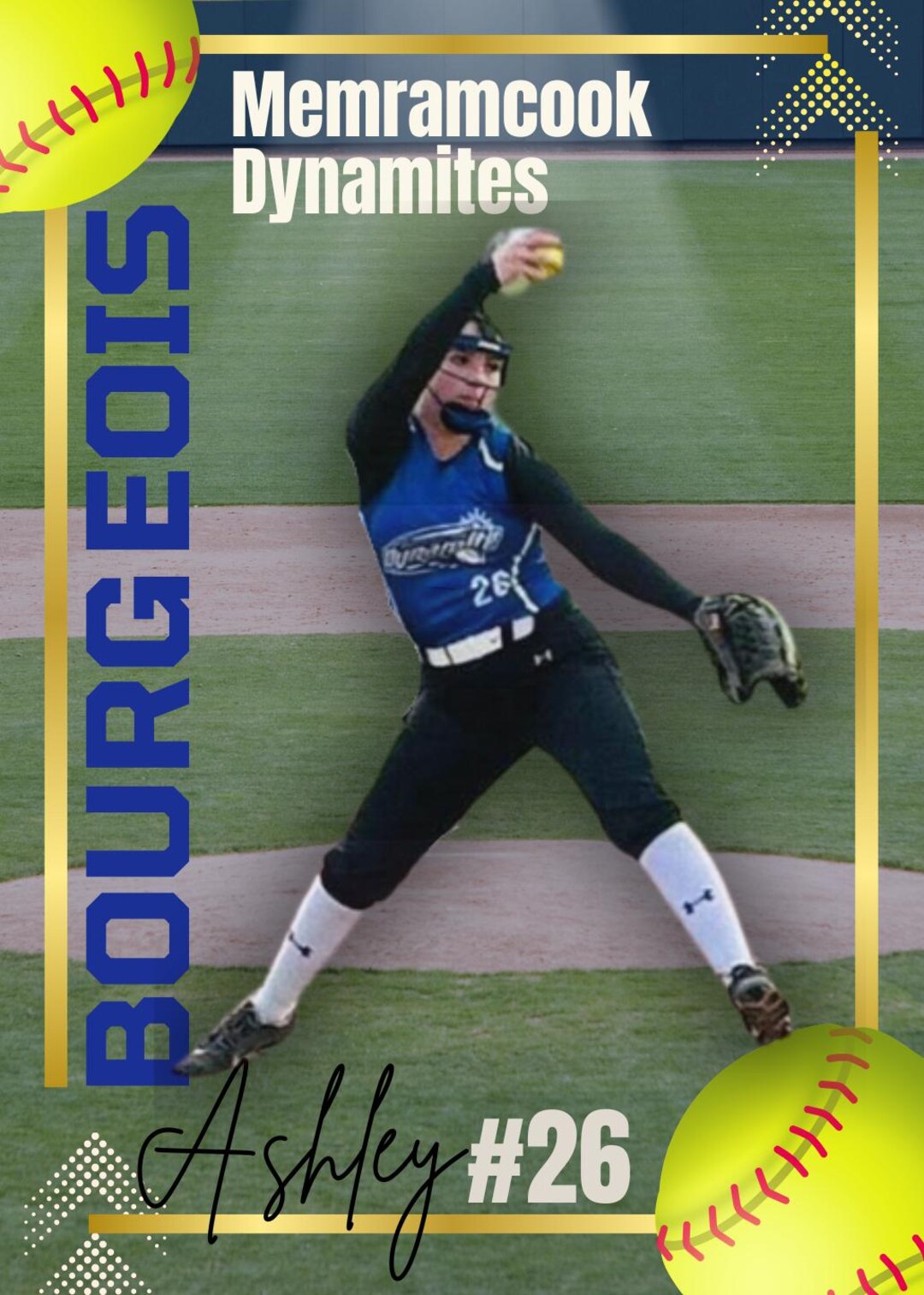Personalized Softball Cards - Printable - Custom Made Softball Card - Etsy
