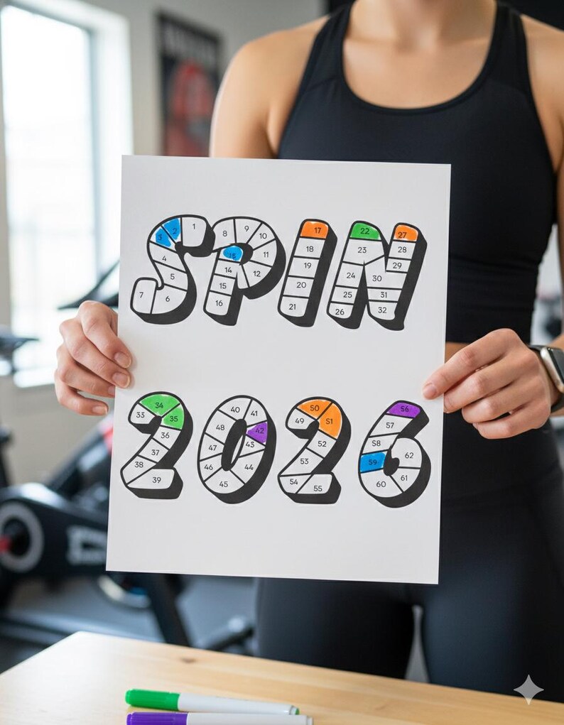 Spin Challenge Tracker Bundle | Peloton Workout Log (PDF Pattern) - Etsy