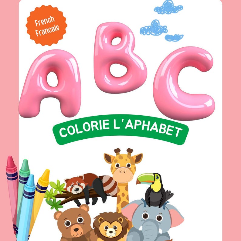 French Alphabet Coloring - Pages à Colorier L'alphabet En Francais - 27 ...