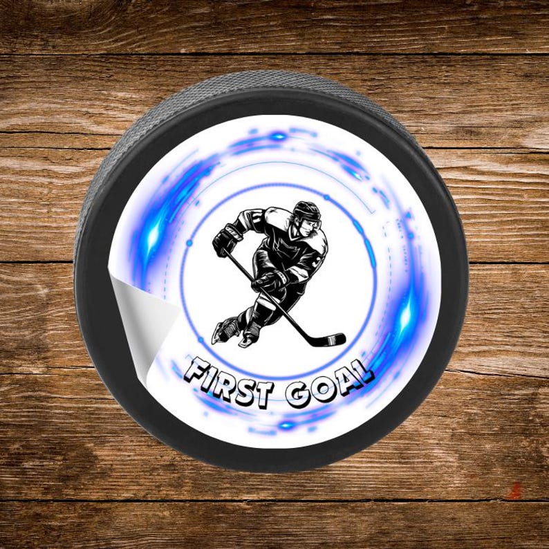 Printable Hockey Puck Stickers: MVP, First Goal Awards (avery 22830 ...
