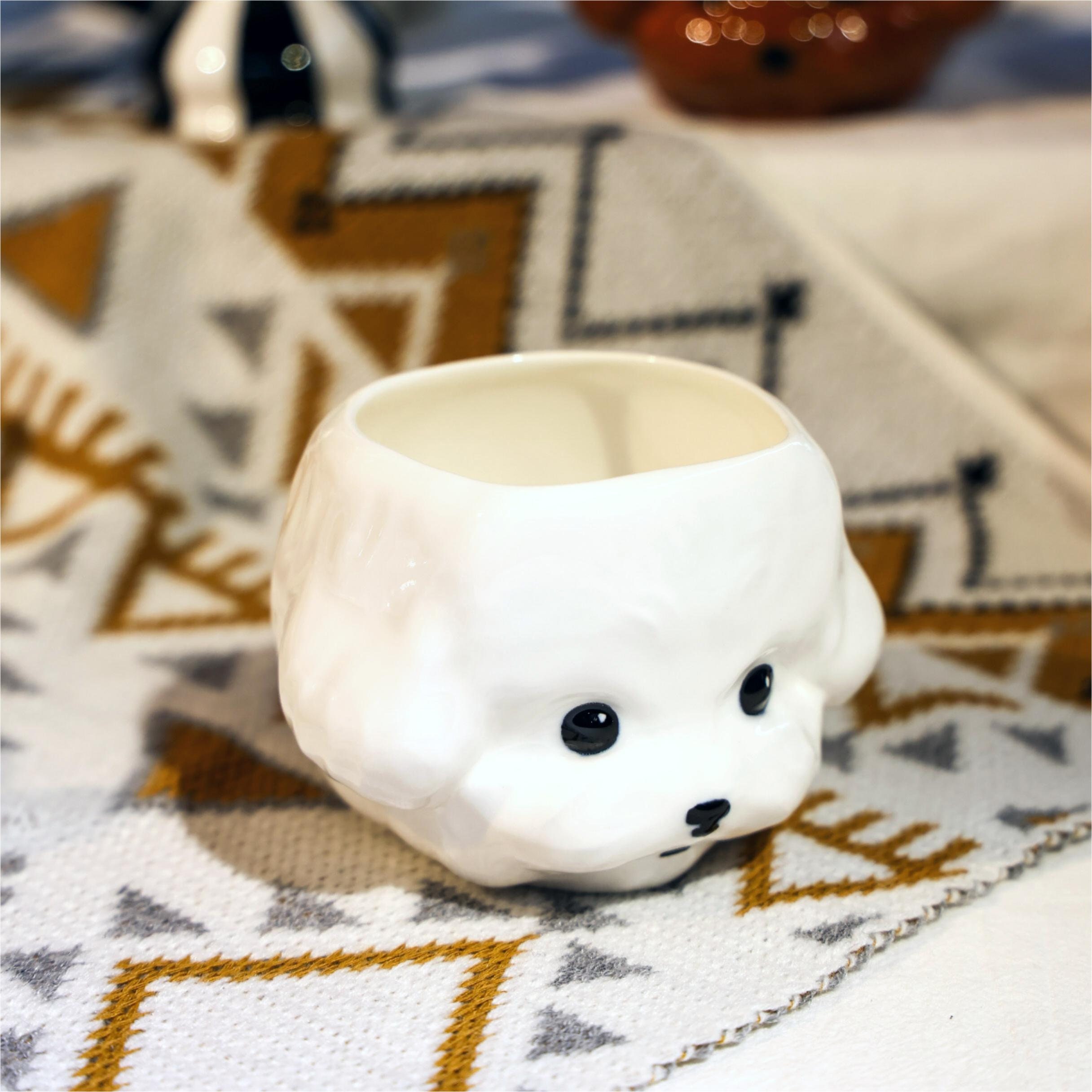 Handmade Ceramic Teddy Bear Dog Mug. Hand Painted Pet Mug. - Etsy