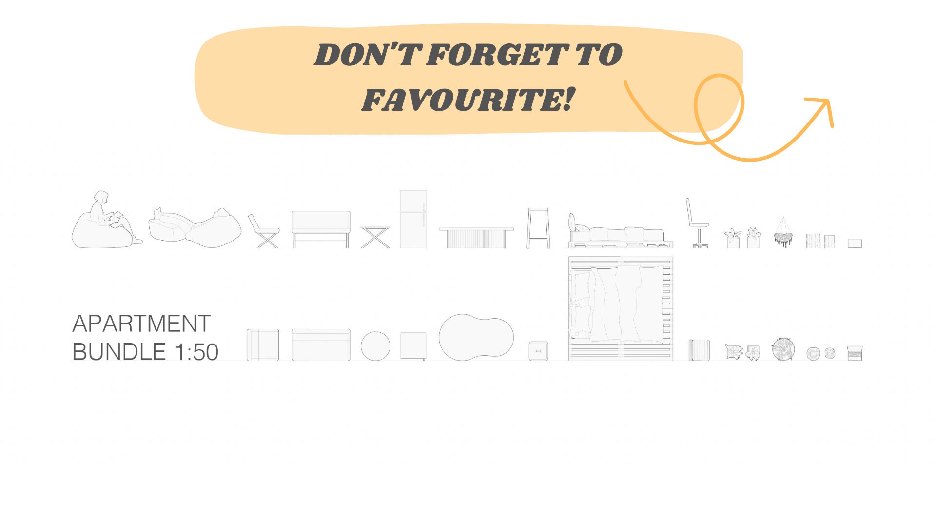 CAD Block Apartment Bundle DWG/PDF, Vector Illustration, Interior Design, Architecture Download ...