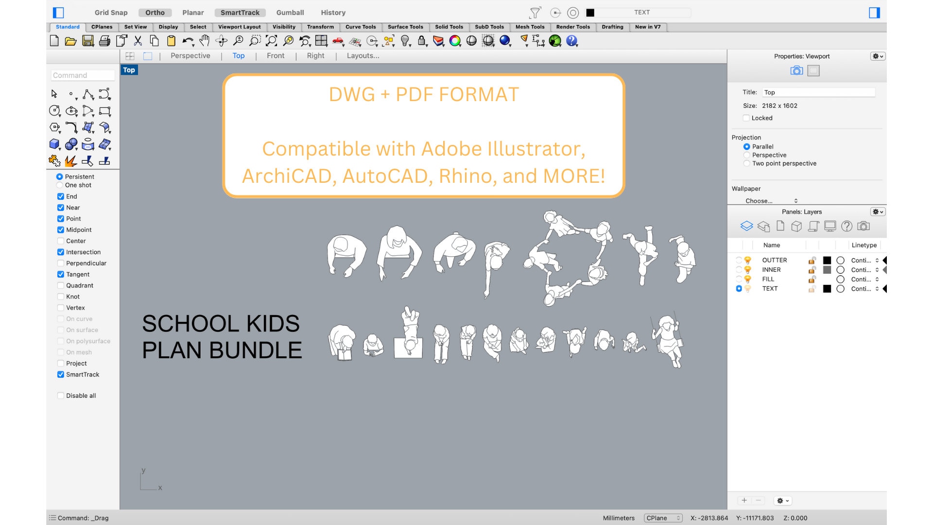 CAD Block People Bundle, DWG/PDF, Students and Teachers Plan Drawings ...