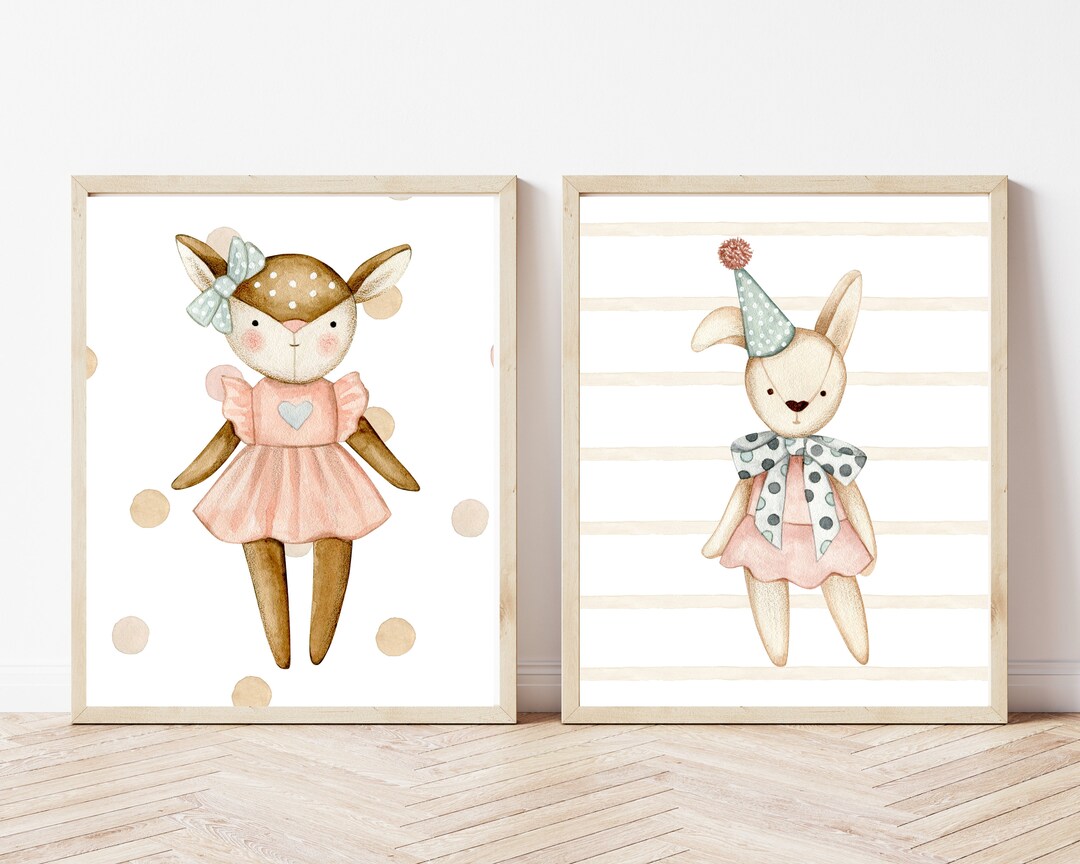 Vintage Girl Nursery, Baby Girl Prints, Nursery Prints, Nursery Prints ...
