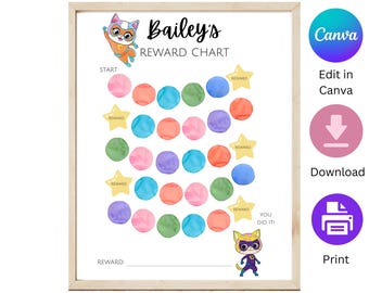 Bluey Reward Chart, Bluey Potty Chart, Potty Training Chart, Toddler ...
