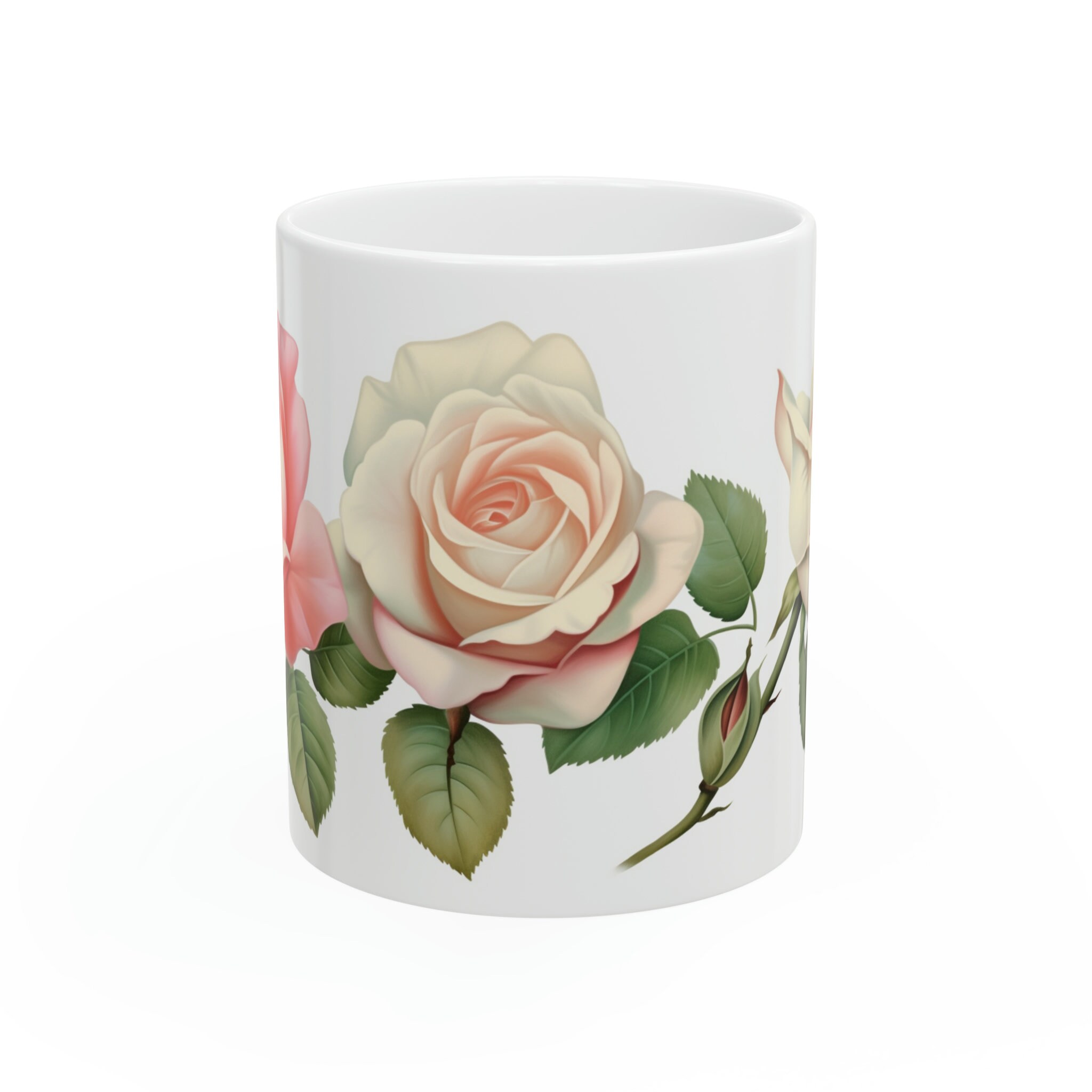 Rose Bouquet Coffee Mug, Flower Mug, Fun Coffee Mug, Beautiful Mug ...