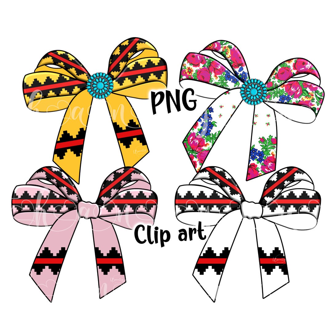 Navajo Basket Coquette Bows, Clip Art PNG, Sublimation DTF, Aesthetic ...