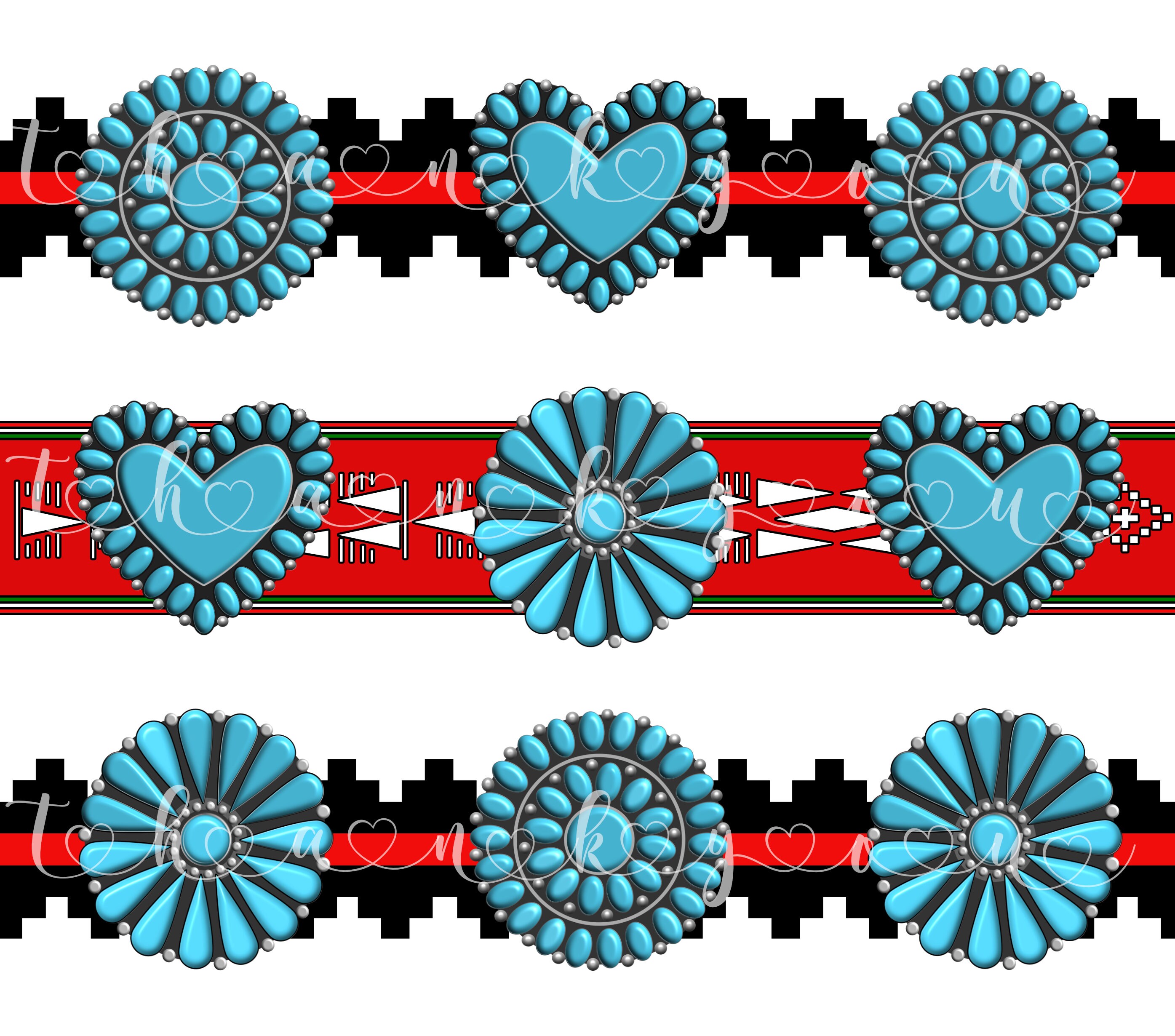 Navajo Basket Design 20oz Tumbler Wrap, Sublimation, Turquoise, Native ...