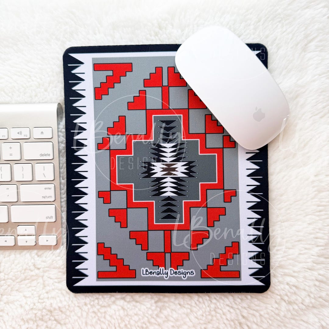Mouse Pad, Navajo Rug, Indigenous, Native American, Gift, Office Home ...