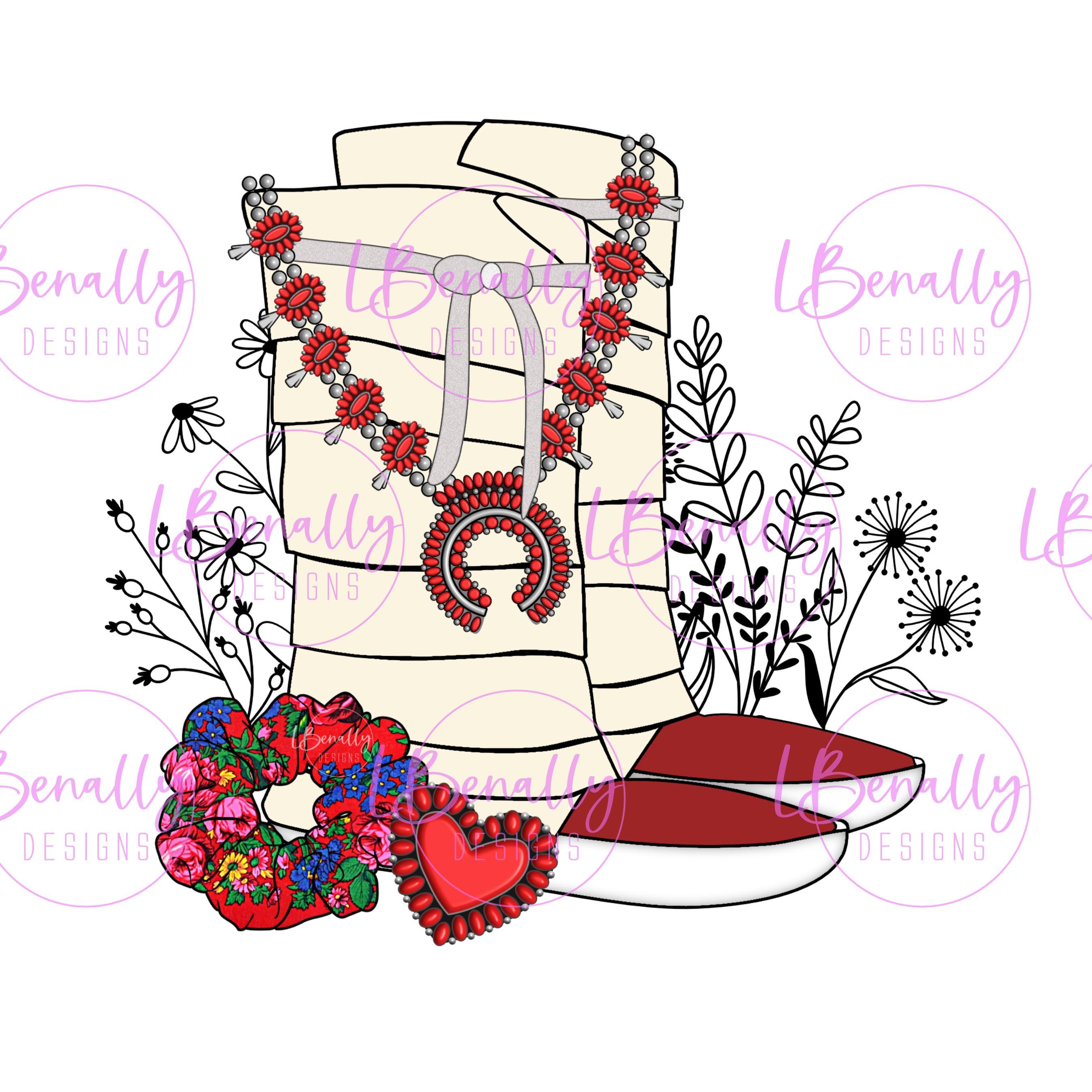 Moccasins Coral PNG Digital Sublimation, Native American, Indigenous ...