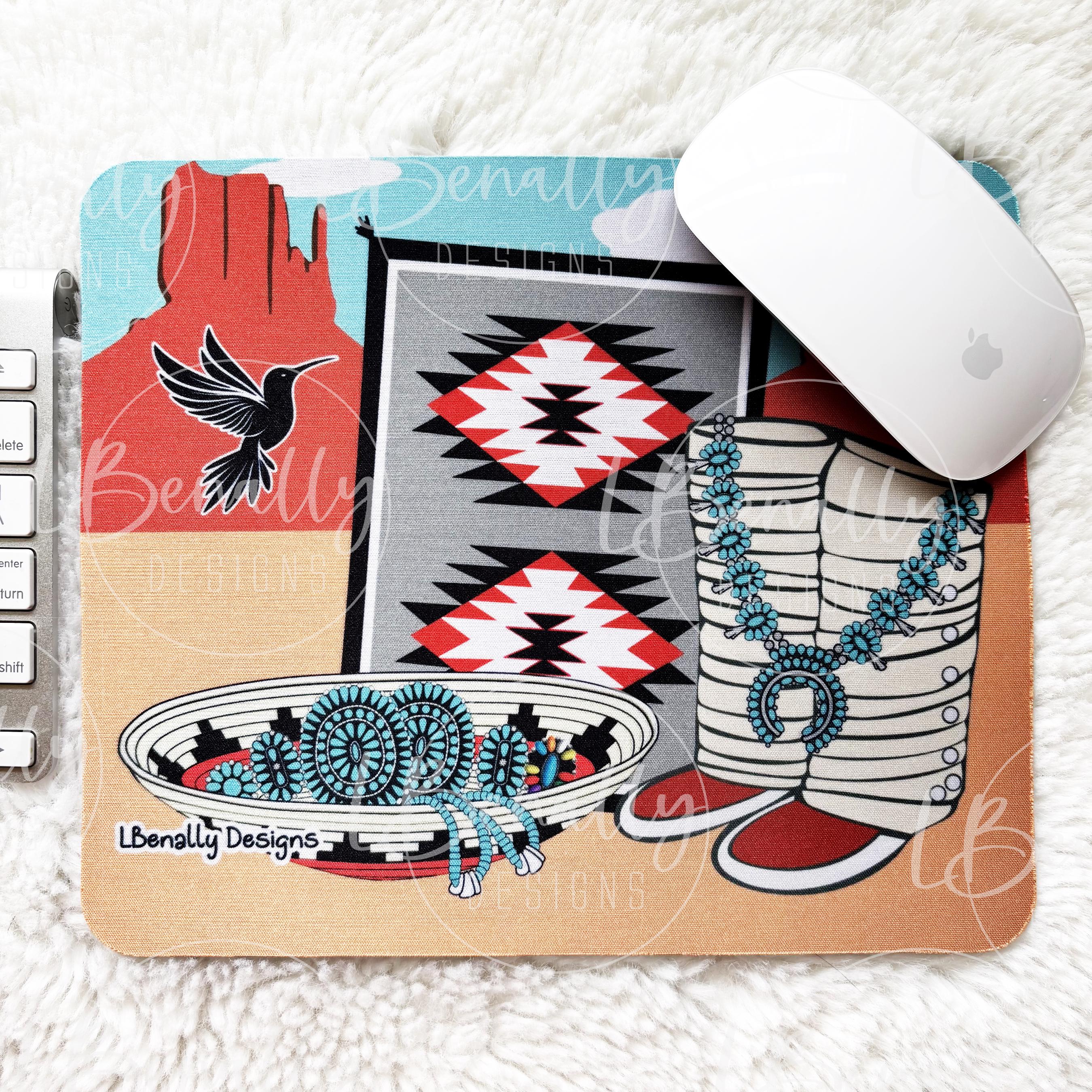 Mouse Pad, Home Office Decor, Native American, Indigenous, Navajo Rug ...
