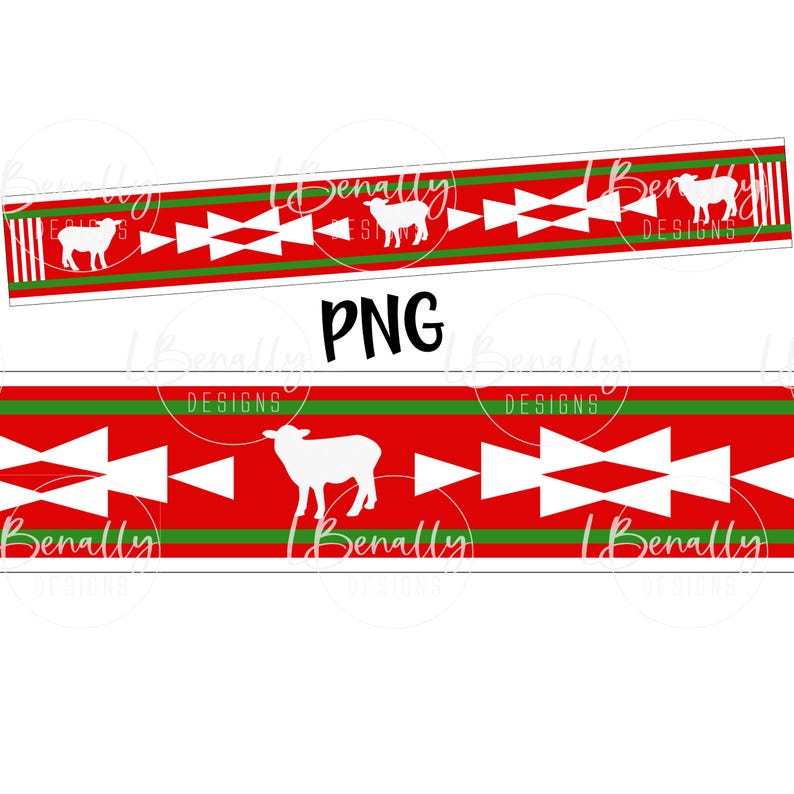 Red Navajo Sash Belt Clip Art PNG, Sublimation, Native American ...