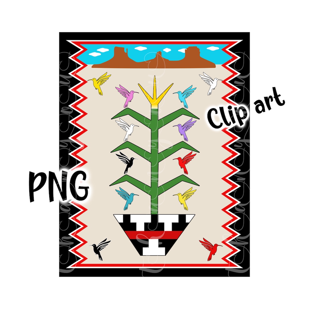 Bird Pictorial Rug Navajo Clip Art PNG, Native American, Indigenous ...