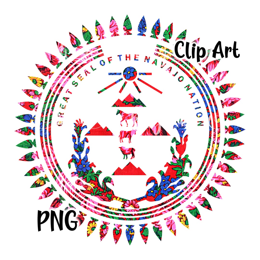 Navajo Nation Seal PNG Digital, Kokum Masani Scarf, Sublimation DTF ...