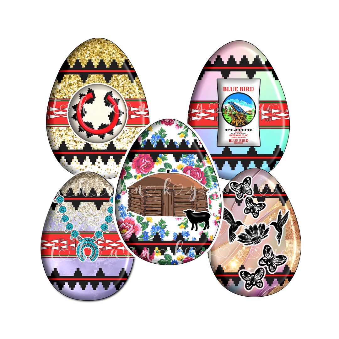 Easter Eggs Clipart, Navajo Design, PNG, Digital Download, Indigenous ...