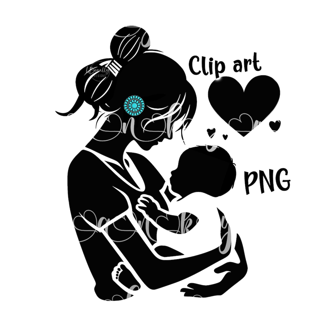 Dine Navajo Mom Holding a Baby PNG, Native American, Indigenous, Mother ...