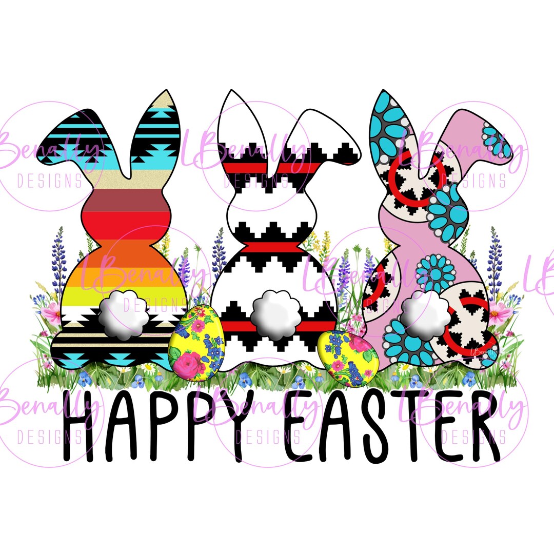 Happy Easter Bunny PNG, Native American, Indigenous, Navajo Basket ...