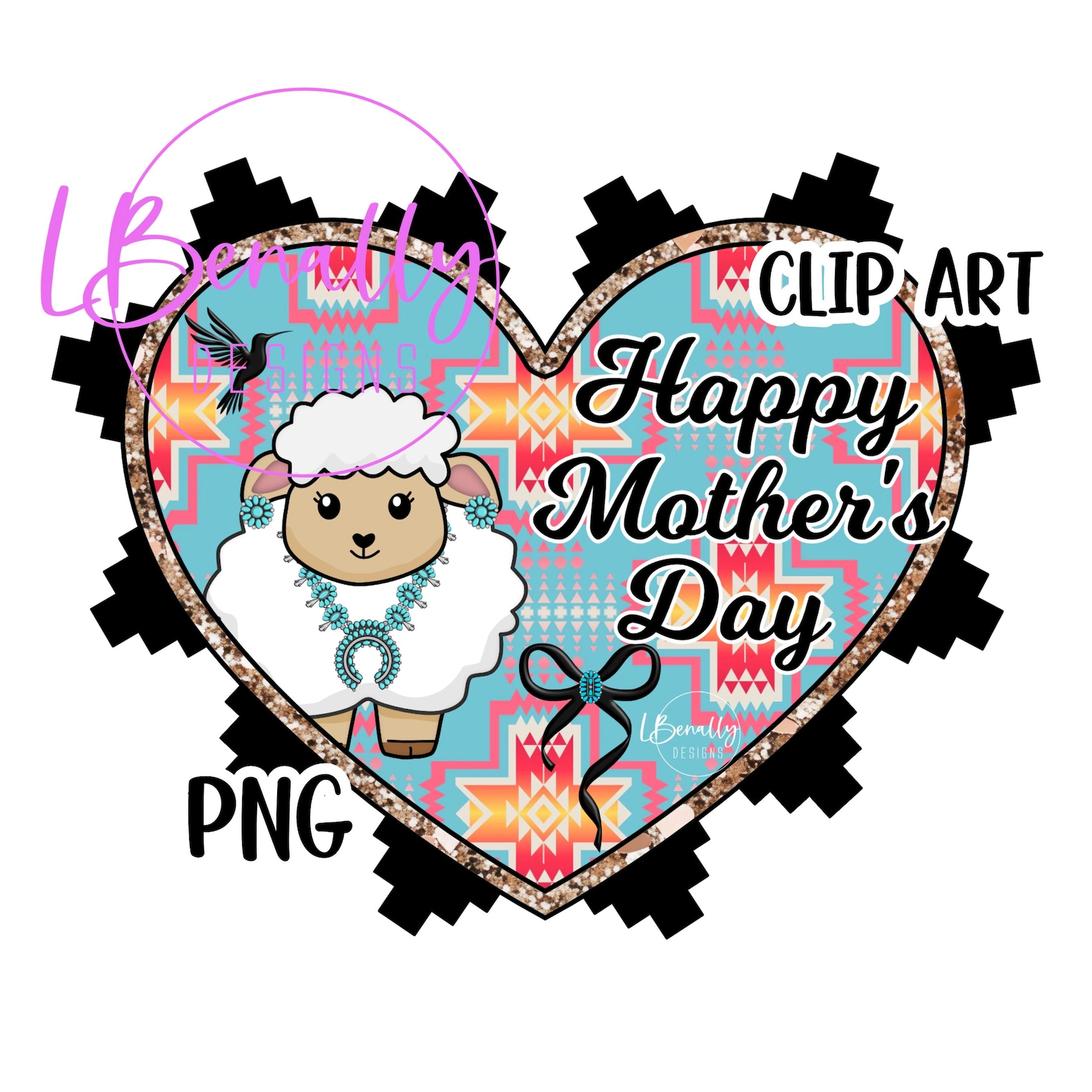 Heart Mother's Day PNG Clip Art, Native American, Indigenous ...