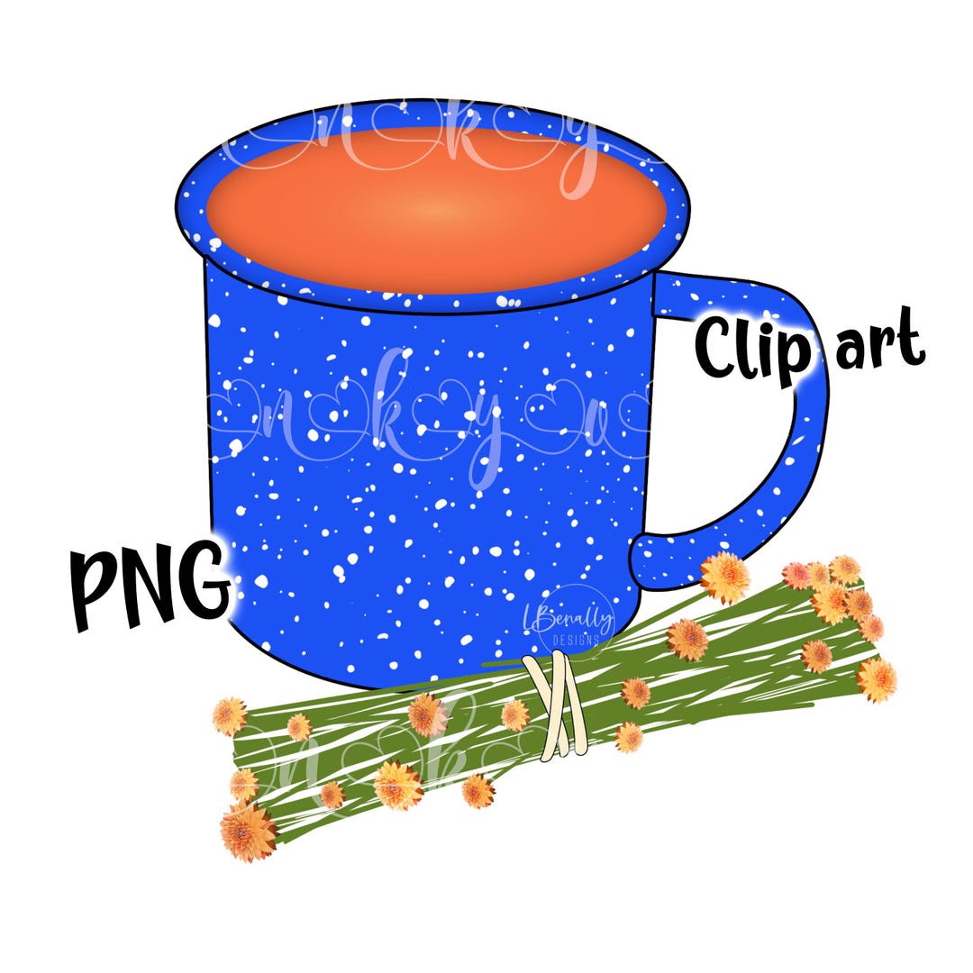 Navajo Tea Blue Camping Mug Coffee, Clip Art PNG, Sublimation, Native ...
