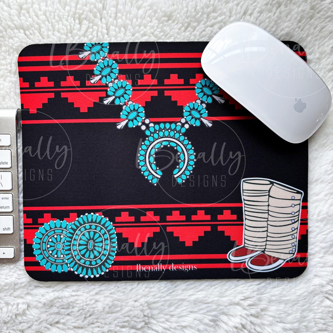 Mouse Pad, Office Home Decor, Native American, Indigenous, Squash ...