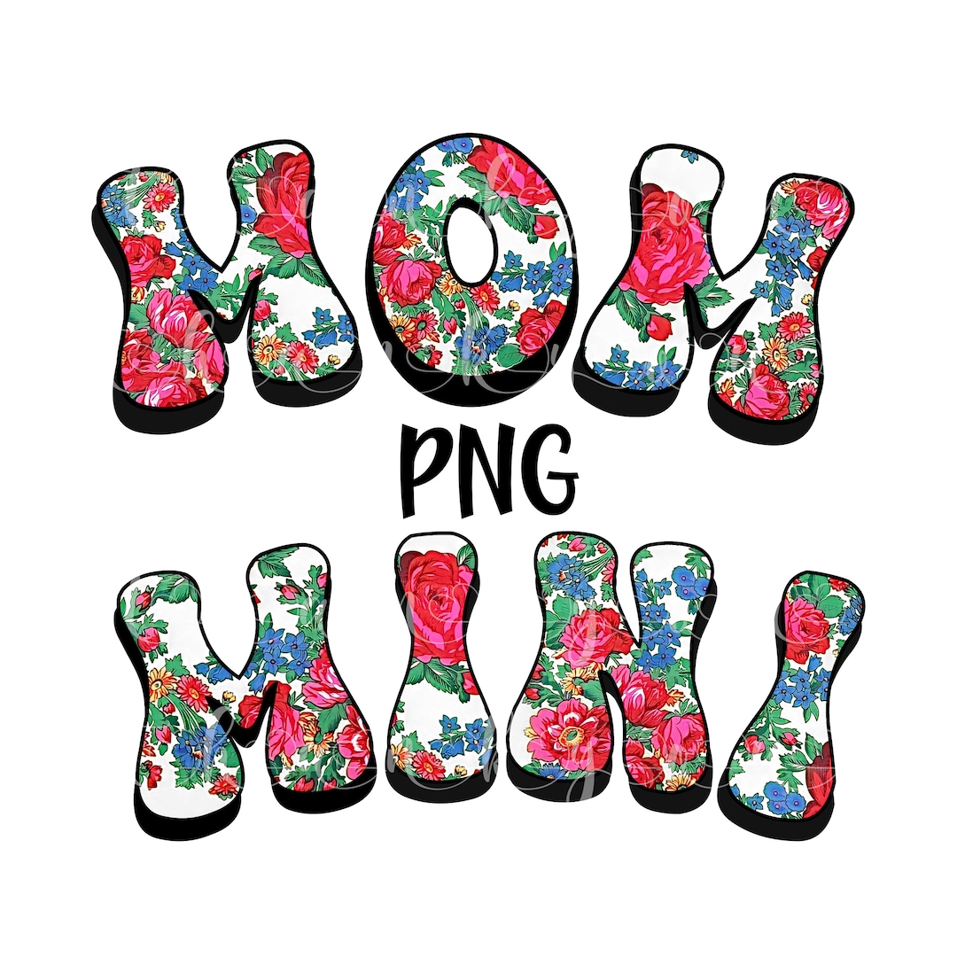 Mom Mini PNG Digital File Kokum Scarf, Sublimation, Clip Art, Native ...