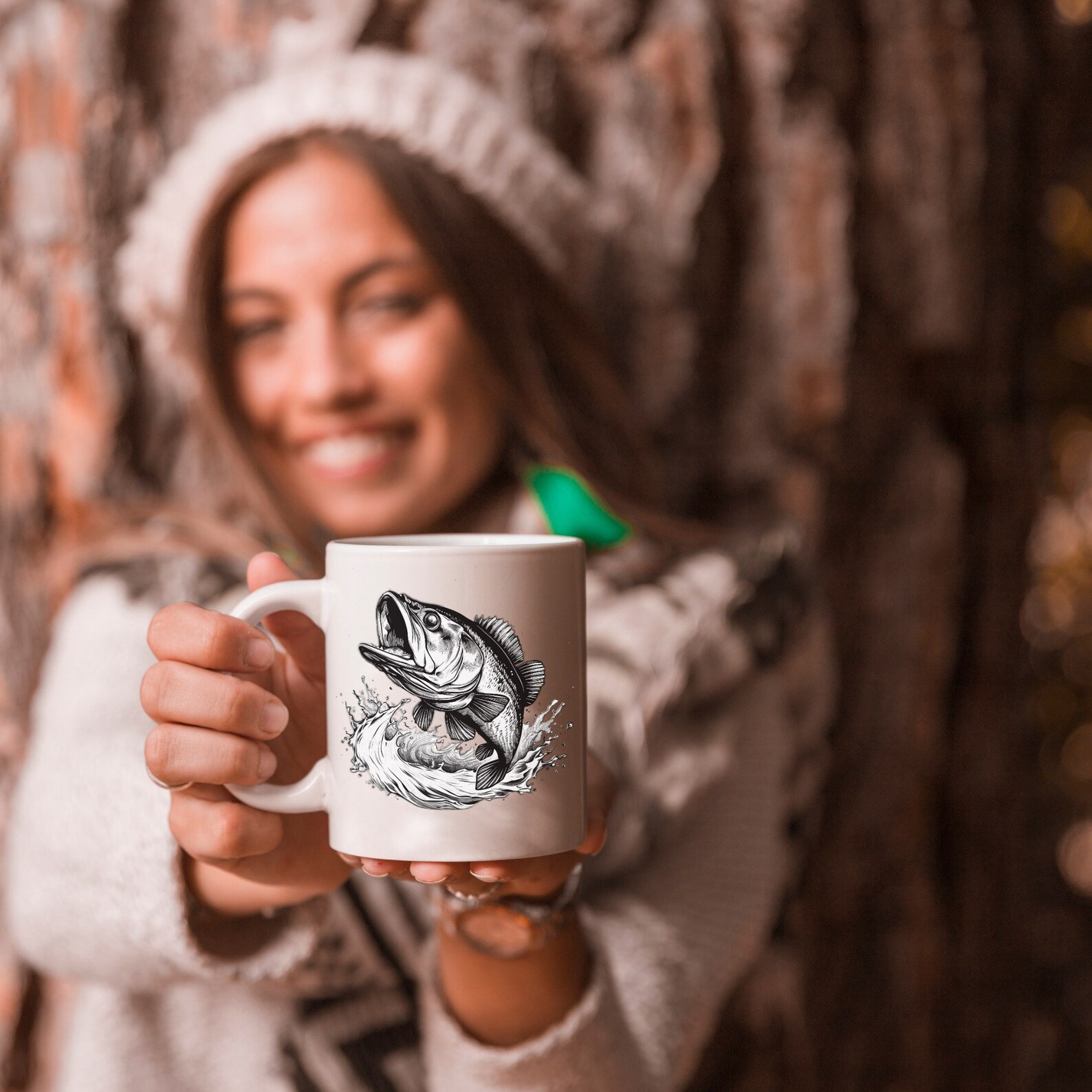 Bass Fish Jumping Clipart for Digital Download for Print / Tshirts ...