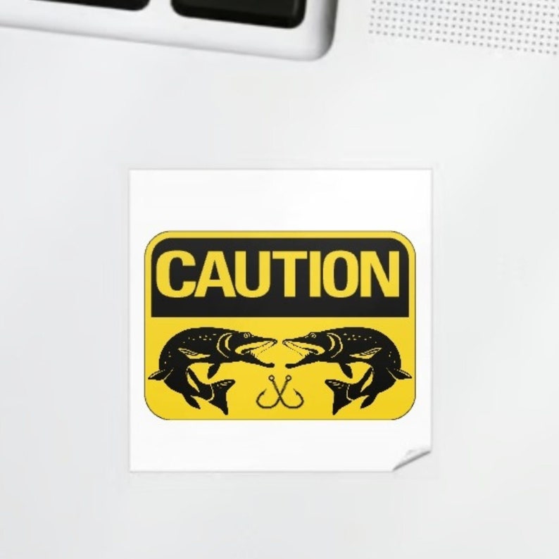 Caution Pike Fishing Clipart for Digital Download for Print / Tshirts ...