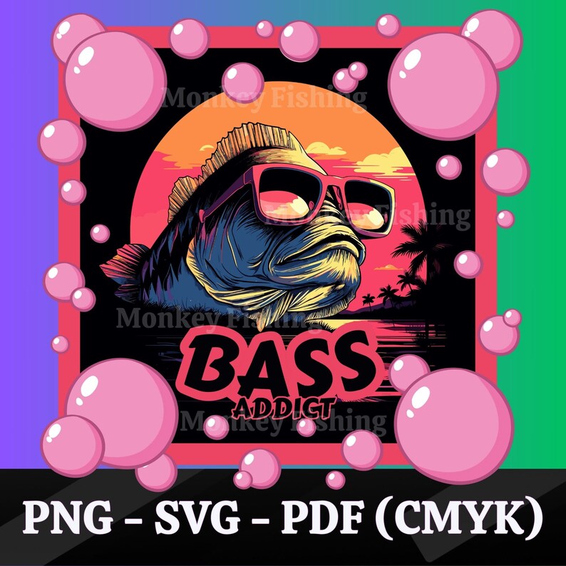 Bass Addict Svg, Bass Fish Svg, Bass Fish Png, Largemouth Bass Svg ...