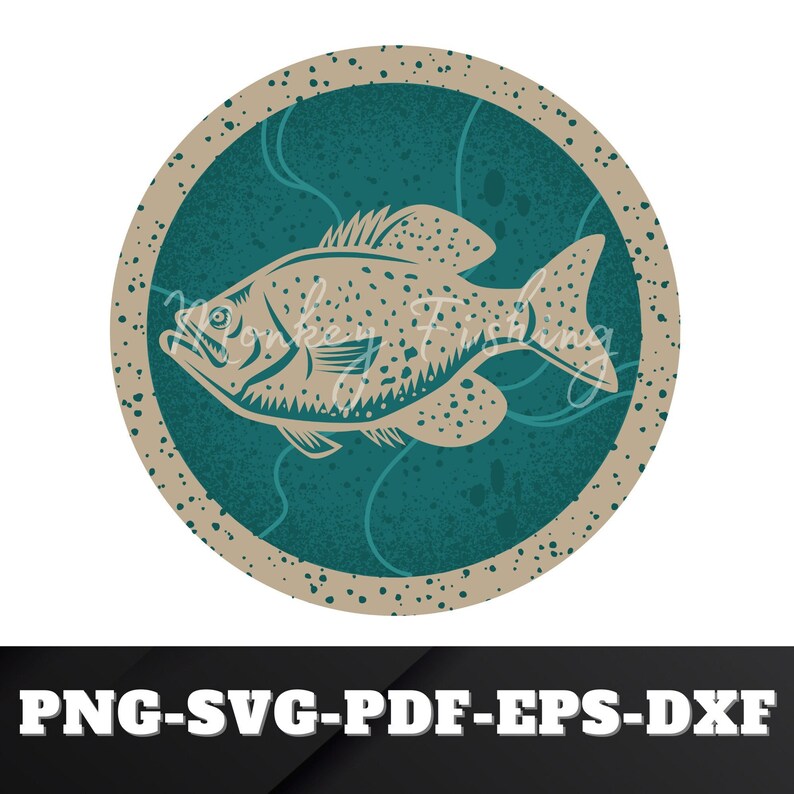 Crappie Fishing Clipart for Digital Download for Printing / T-shirt ...