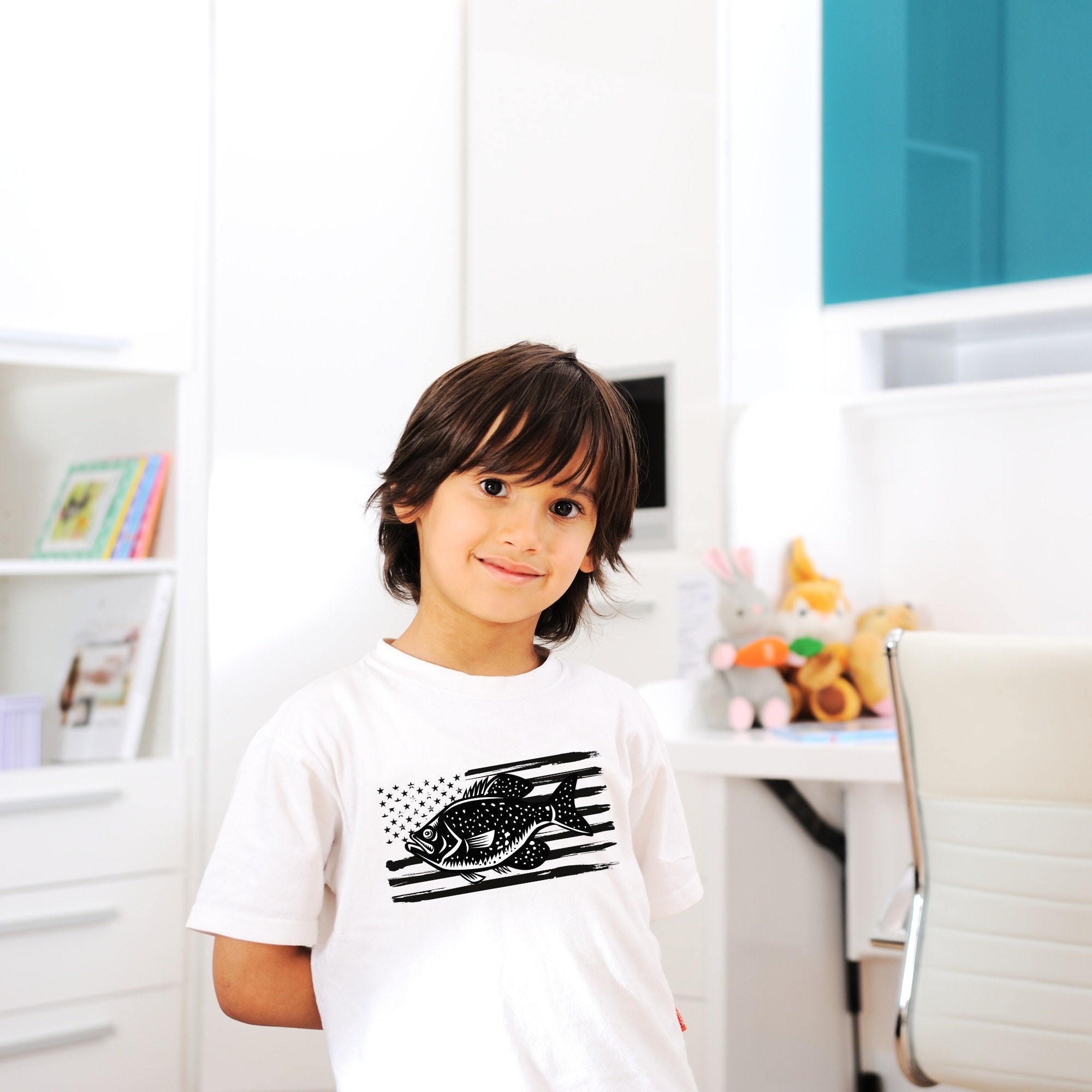 Crappie Fishing Flag USA Clipart for Digital Download for Printing / T ...