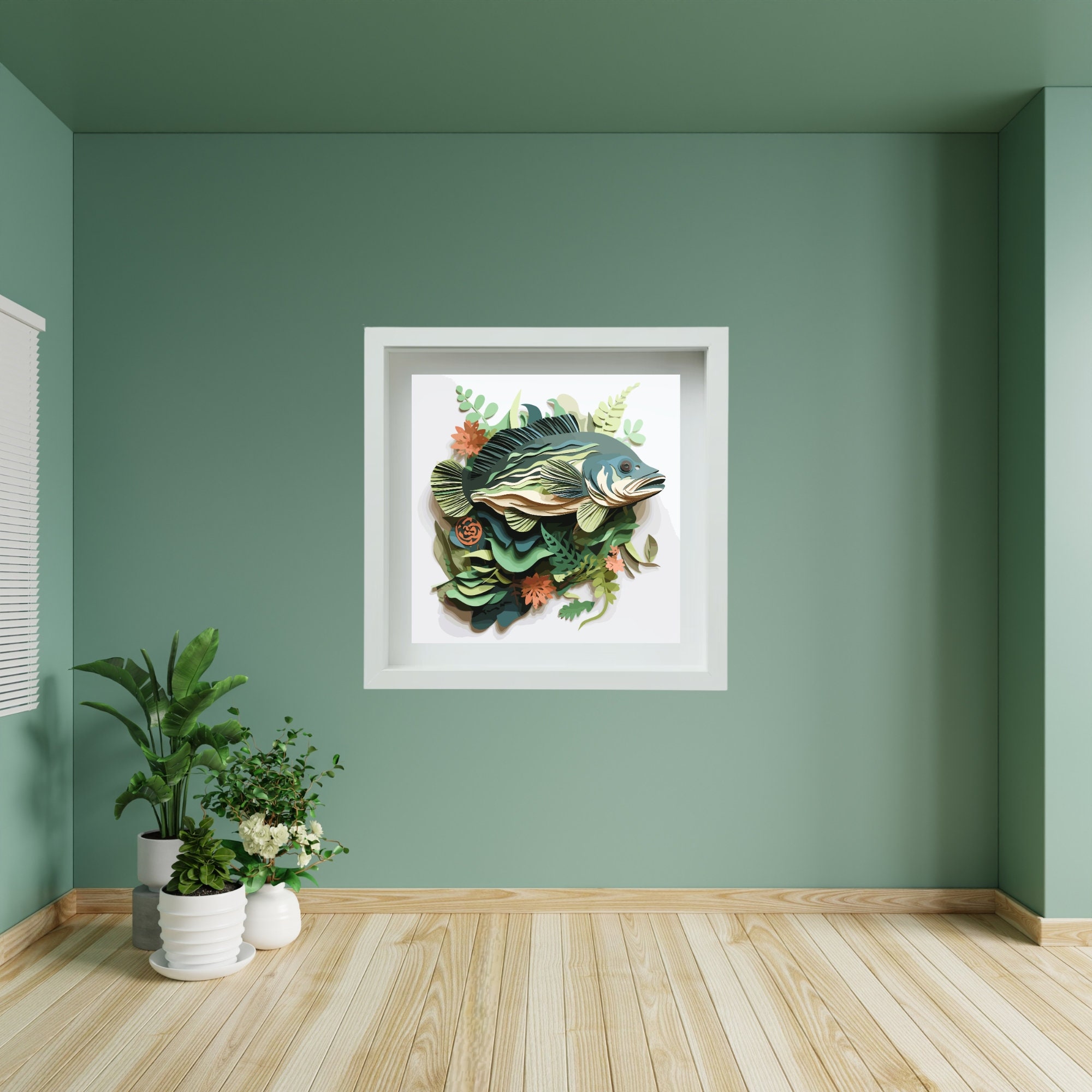 Fish Wall Decor, Fishing Pictures for Framing, Fishing Home Decorations ...
