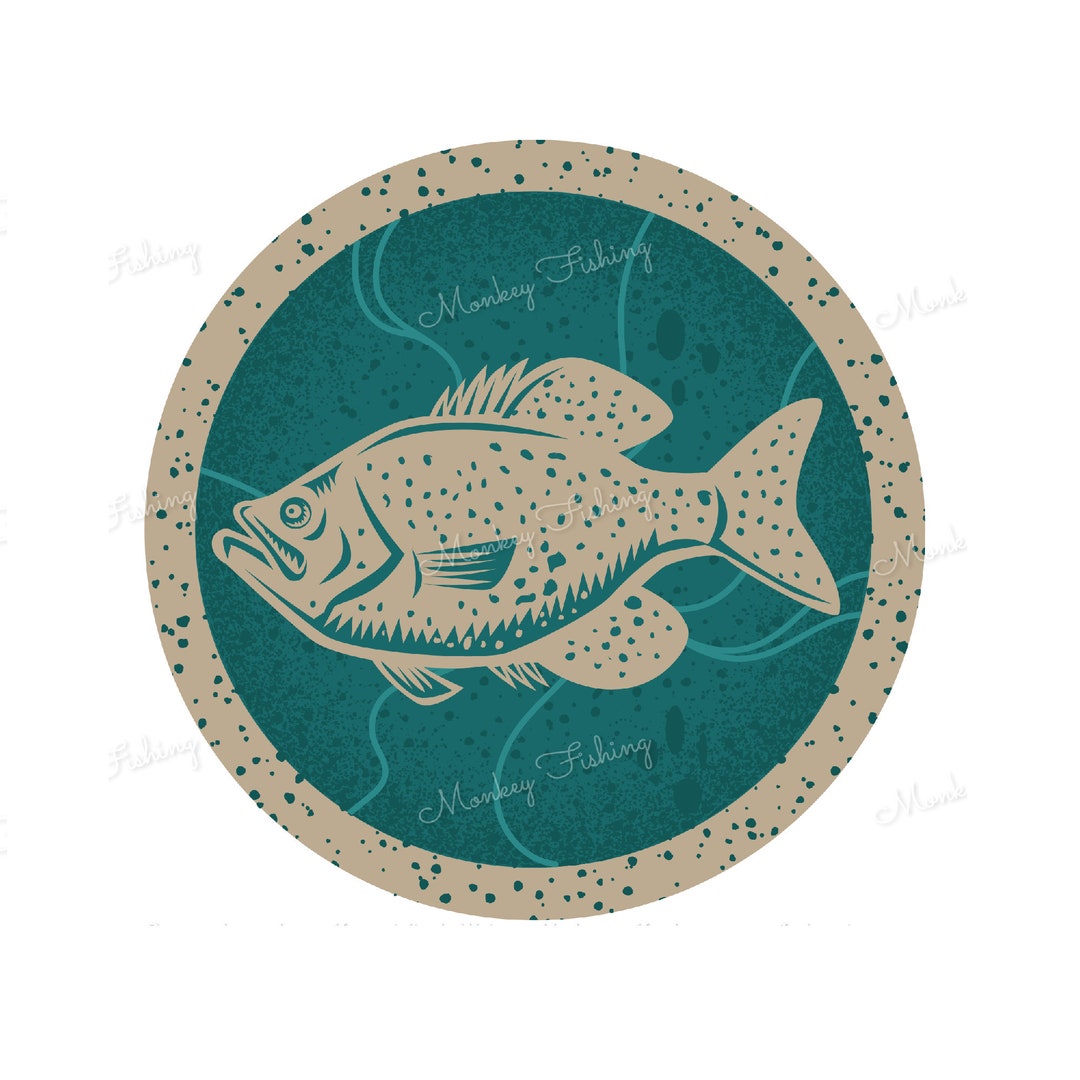 Crappie Fishing Clipart for Digital Download for Printing / - Etsy