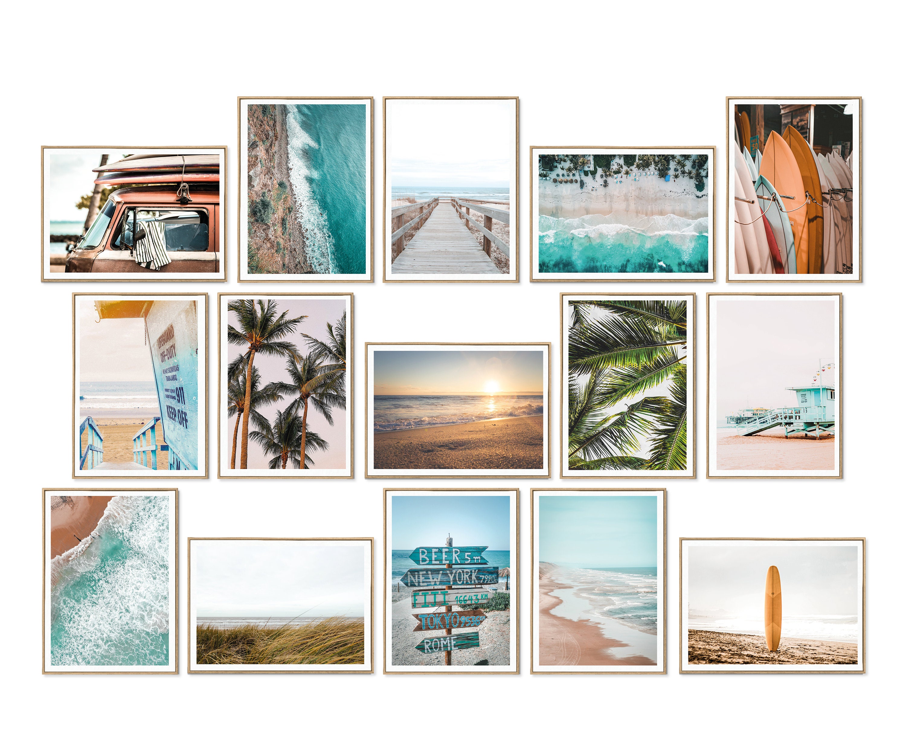 1000 Prints BEACH Collection, Beach Wall Art, Ocean Print, Coastal ...