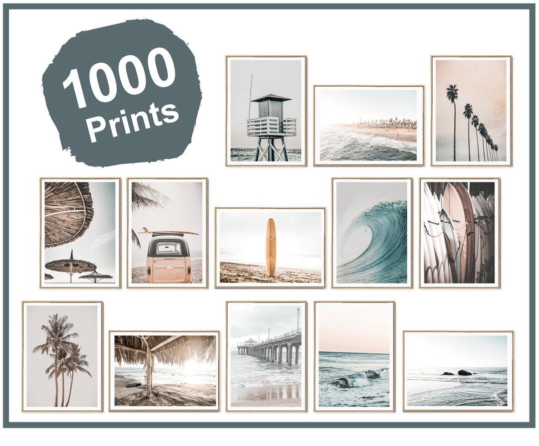 1000 Prints NEUTRAL BEACH Collection, Beach Wall Art, Ocean Print ...