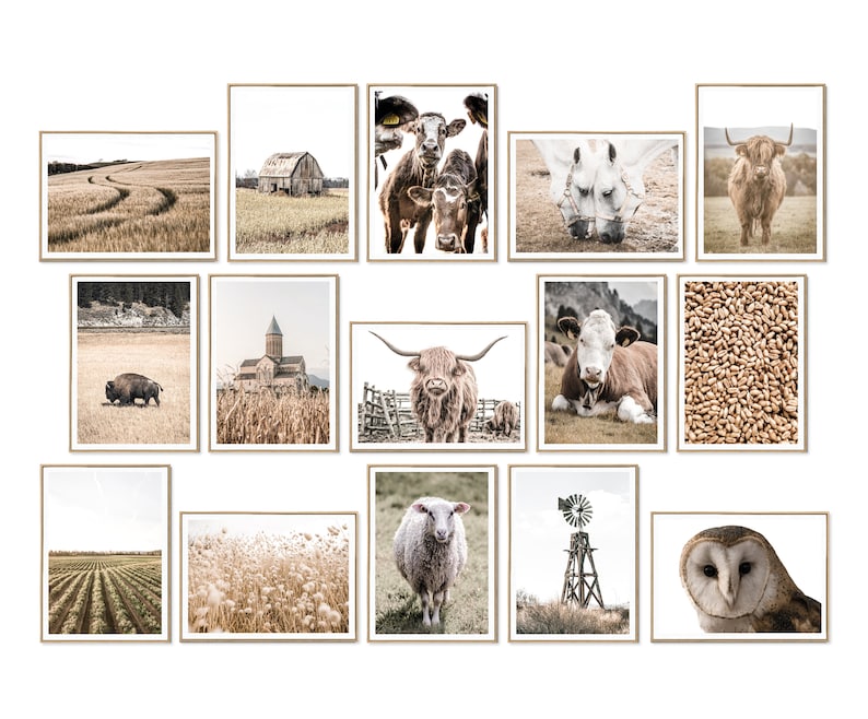 650 Prints FARMHOUSE Collection, Rustic Wall Art, Farmhouse Decor, Farm ...